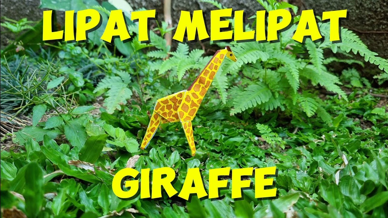 origami giraffe || origami jerapah || lipat melipat jerapah || origami ...