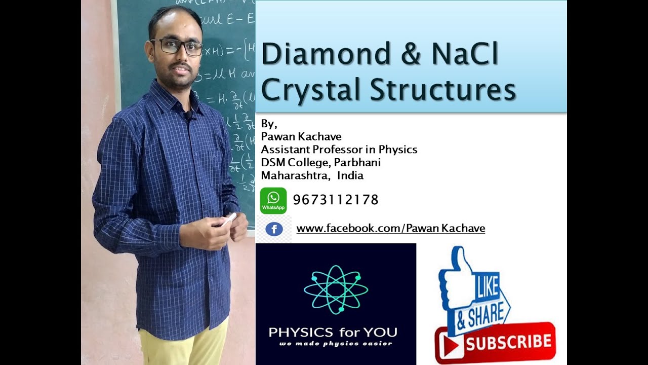 Diamond and NaCl Crystal Structures - YouTube