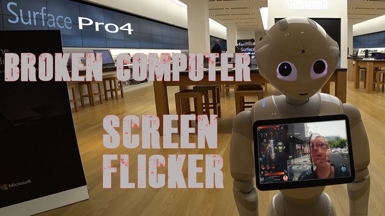Surface Pro 4 Broken Computer with Flickering Screen - YouTube