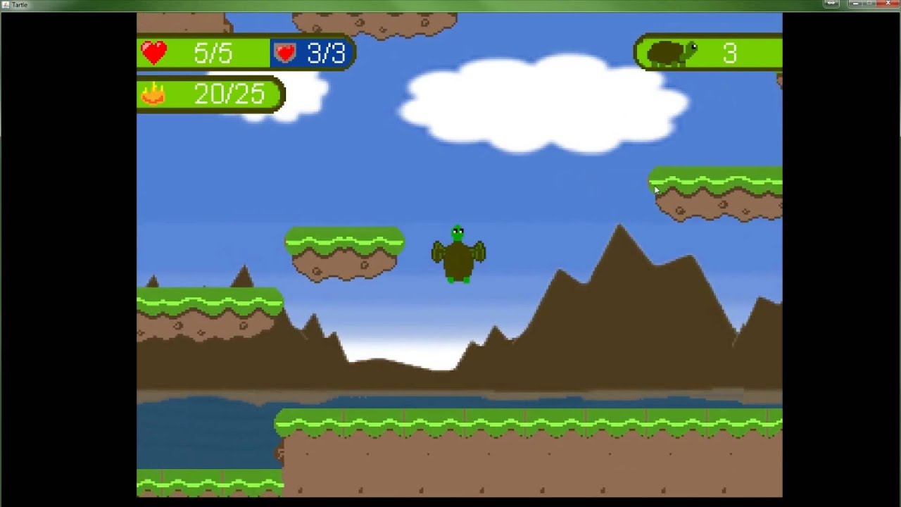 Tartle: Java 2D Platformer (Preview Of Game Concept - Used Tutorial For Boilerplate And Learning ...