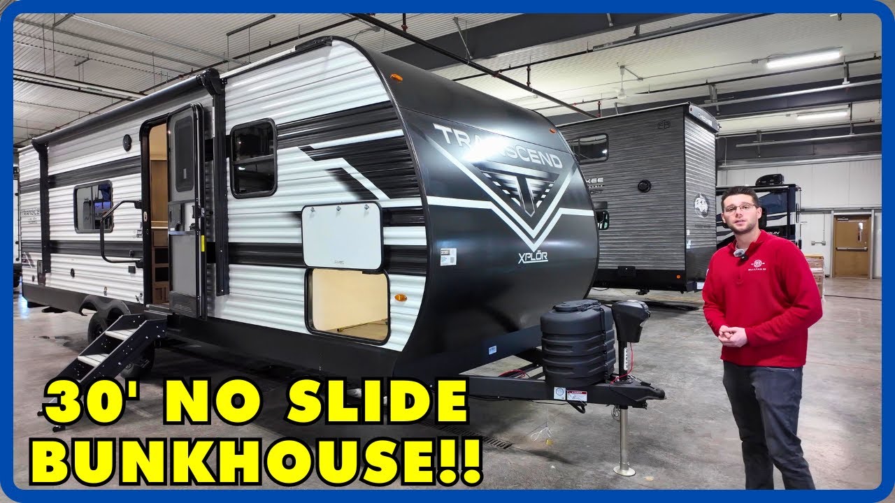30ft NO SLIDE Bunkhouse! 2025 Grand Design Transcend Xplor 24BHX - YouTube