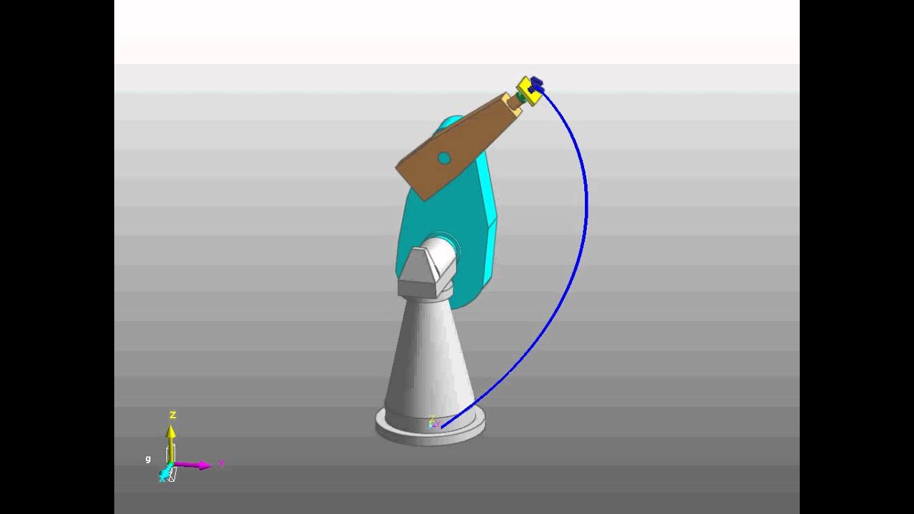 PUMA 560 Simulation in RecurDyn - YouTube