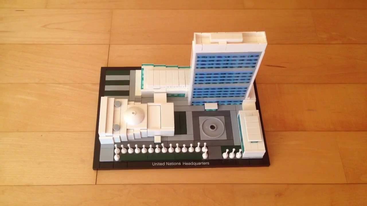 LEGO Timelapse Build (UN Headquarters, 21018) - YouTube