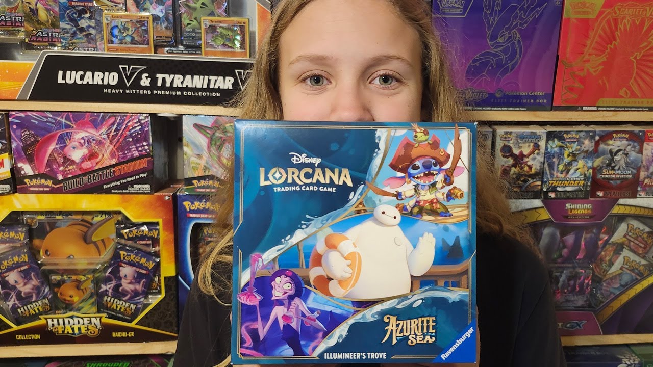 Azurite Sea Illumineer's Trove Box Opening Disney Lorcana Unboxing ...