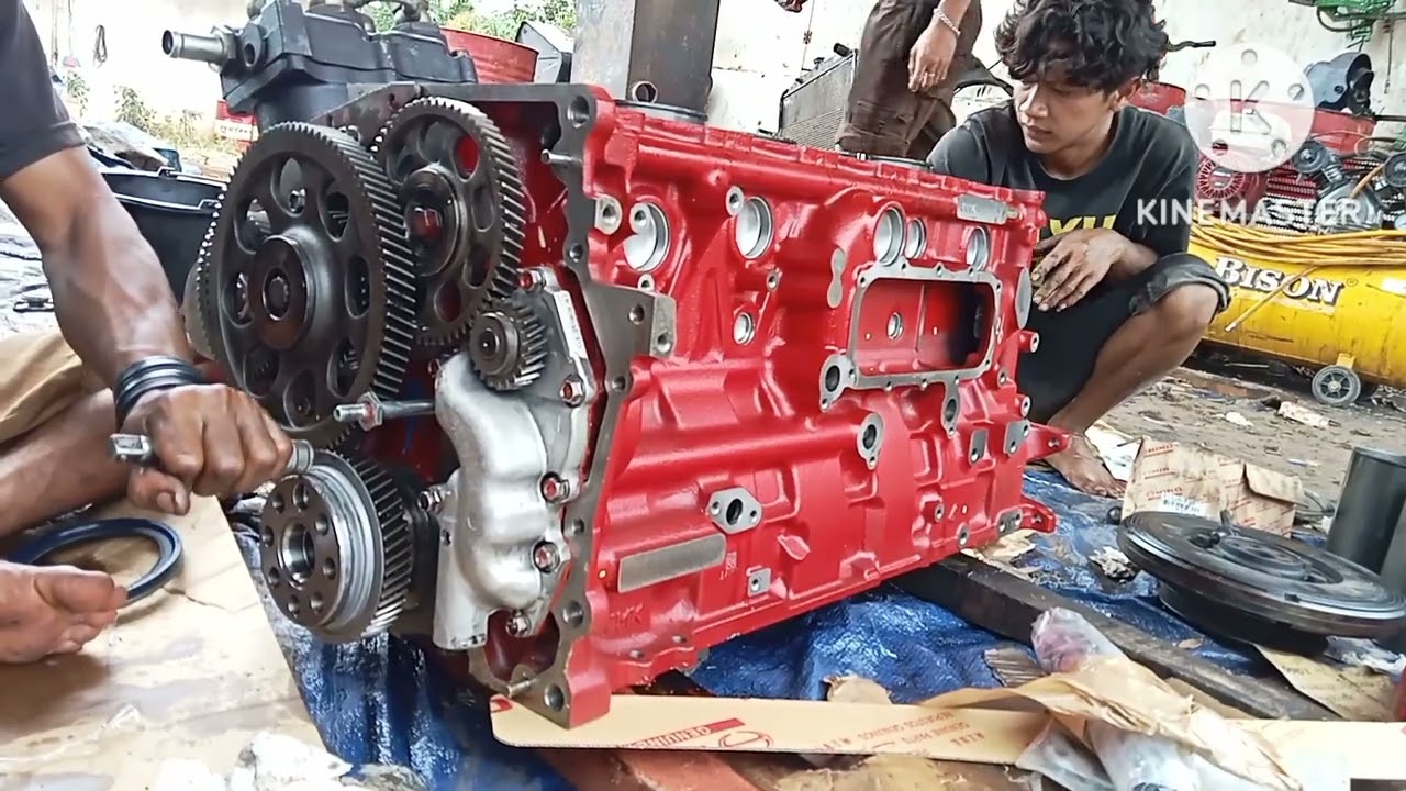rakit mesin hino 500 FM 260 JD - YouTube