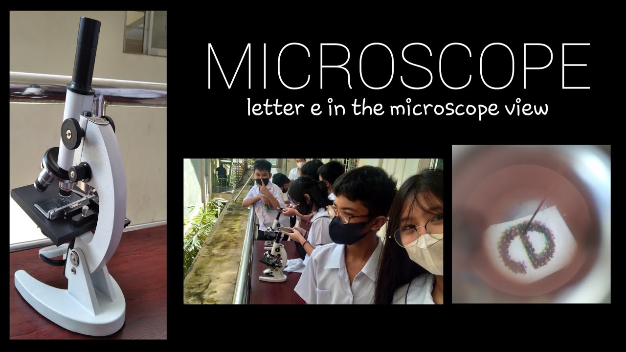 microscope | Small letter e when in microscope - YouTube