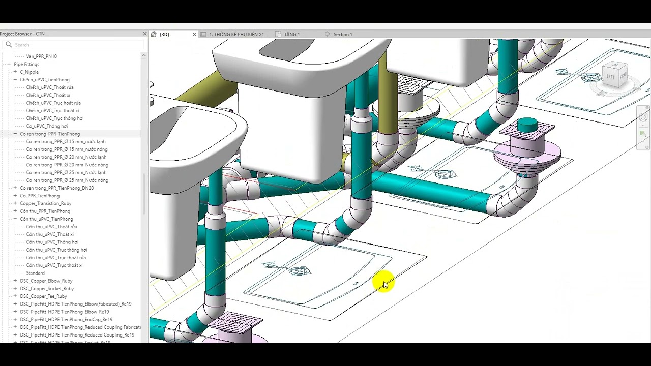 Revit _ Mẫu Thoát Nước WC Công Cộng - YouTube