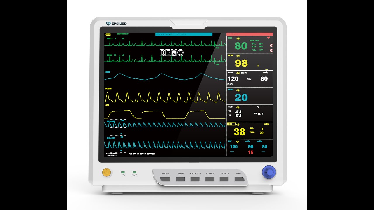 EPSIMED 15” PATIENT MONITOR - YouTube