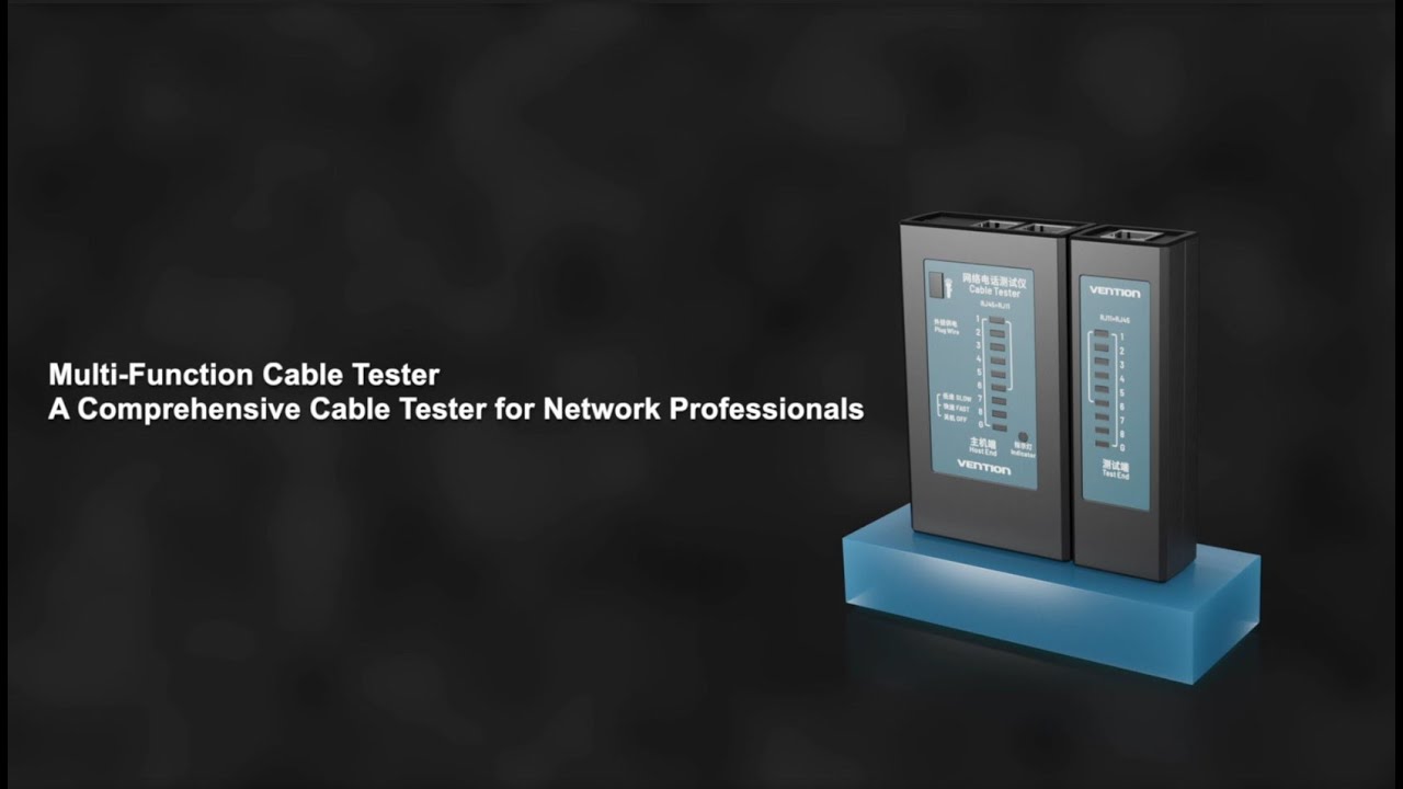 Vention Manual Network Cable Tester Black KEF - YouTube