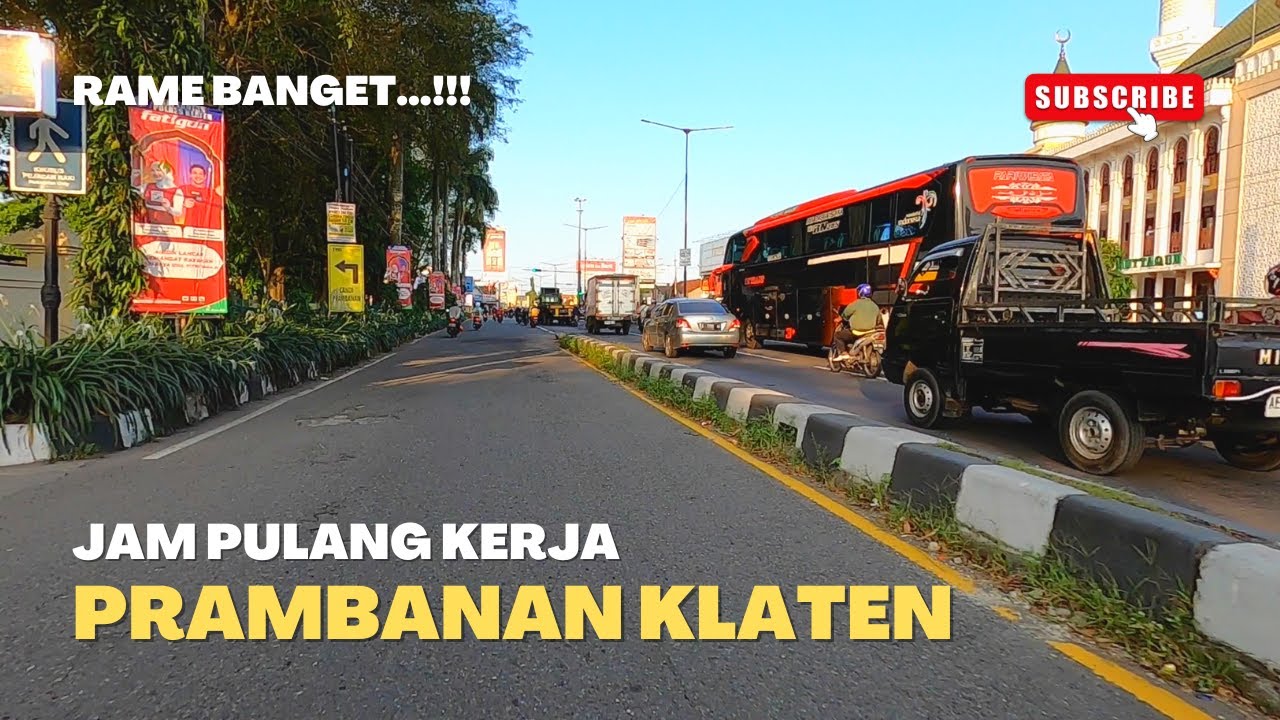 RAME BANGET ‼️ Suasana Jalan Raya Jogja Solo Saat Jam Pulang Kerja ...