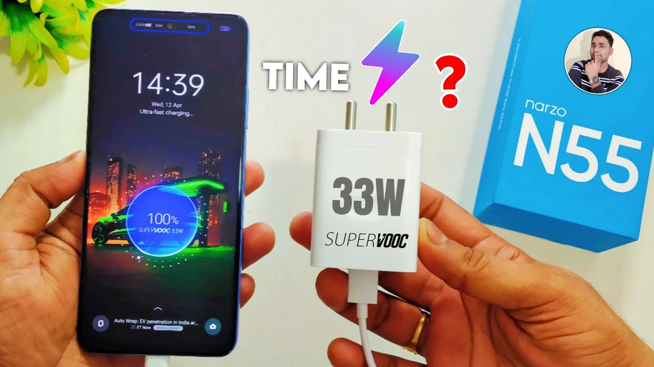 Narzo N55 Charging Test 0 to 100% | Narzo N55 SuperVOOC Charging Test ...