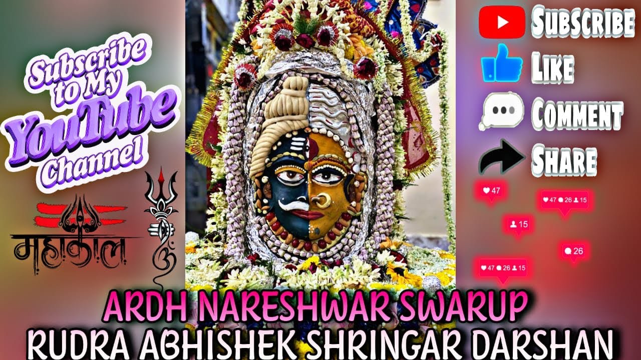 Ardh Nareshwar Swaroop SHRINGAR Darshan // #shringarmahadevka #mahadev ...