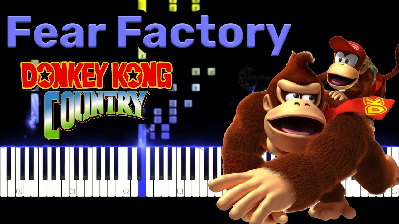 Fear Factory - Donkey Kong Country | Piano Cover Tutorial - YouTube