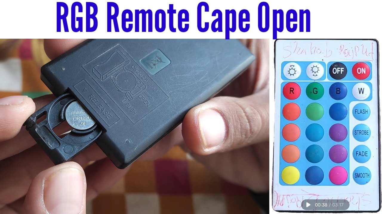 rgb remote cape open - rgb remote Ka dhakkan open kaise kare - YouTube