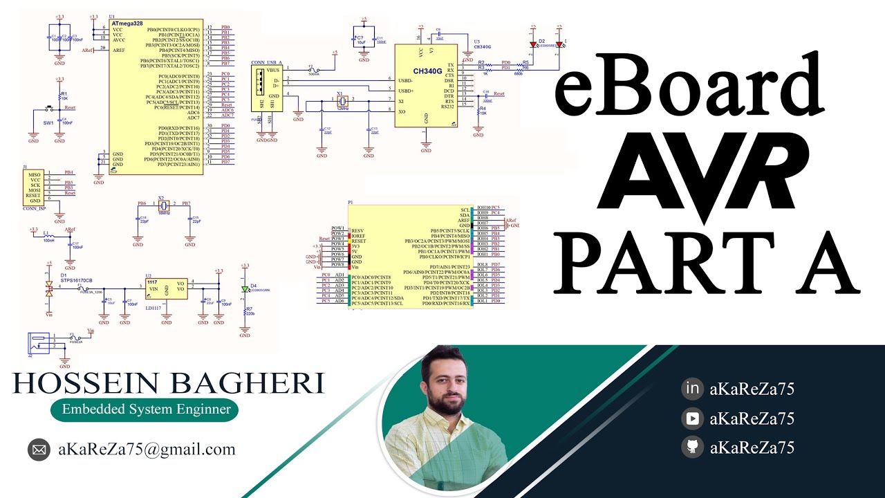 aKaReZa 74 - eBoard, ATMEGA328 - PART A - YouTube