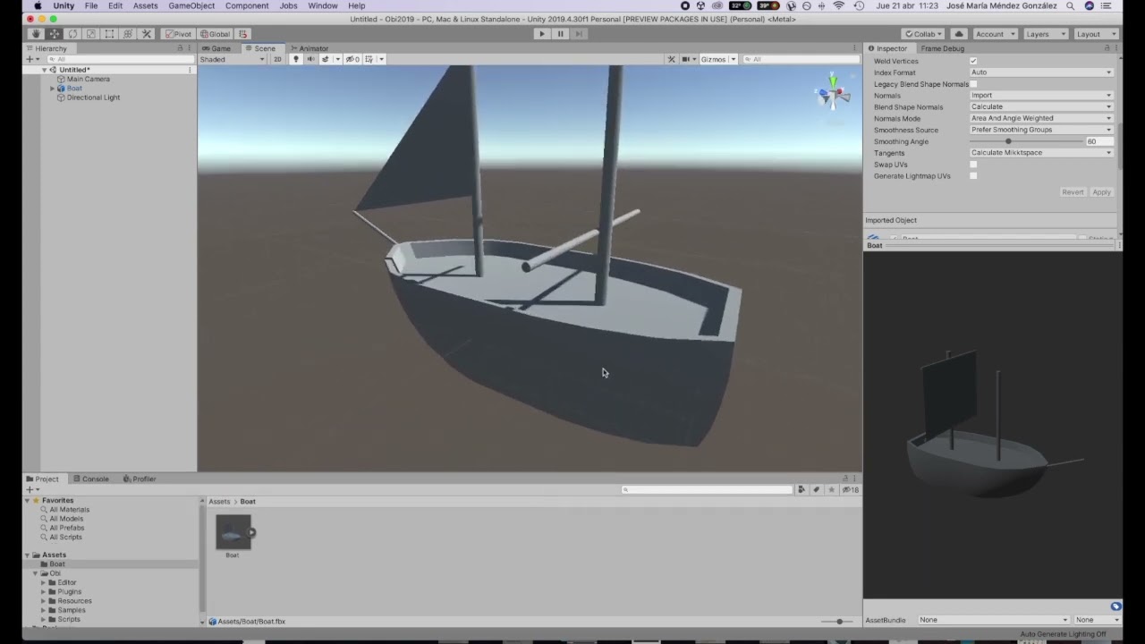 Obi Cloth - Adding sails to a boat - YouTube