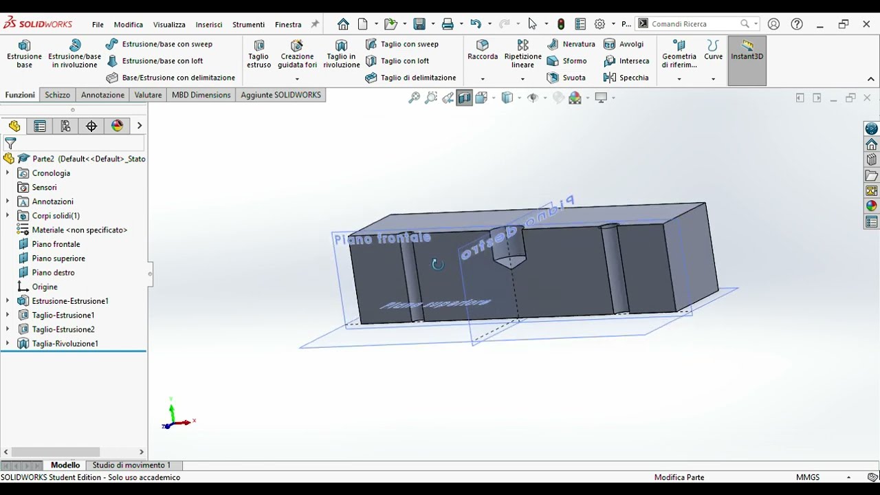 Tutorial filettatura e fori. SolidWorks per ingegneria - YouTube