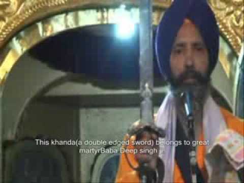 shastar weapons of sikh gurus at akal takht - YouTube
