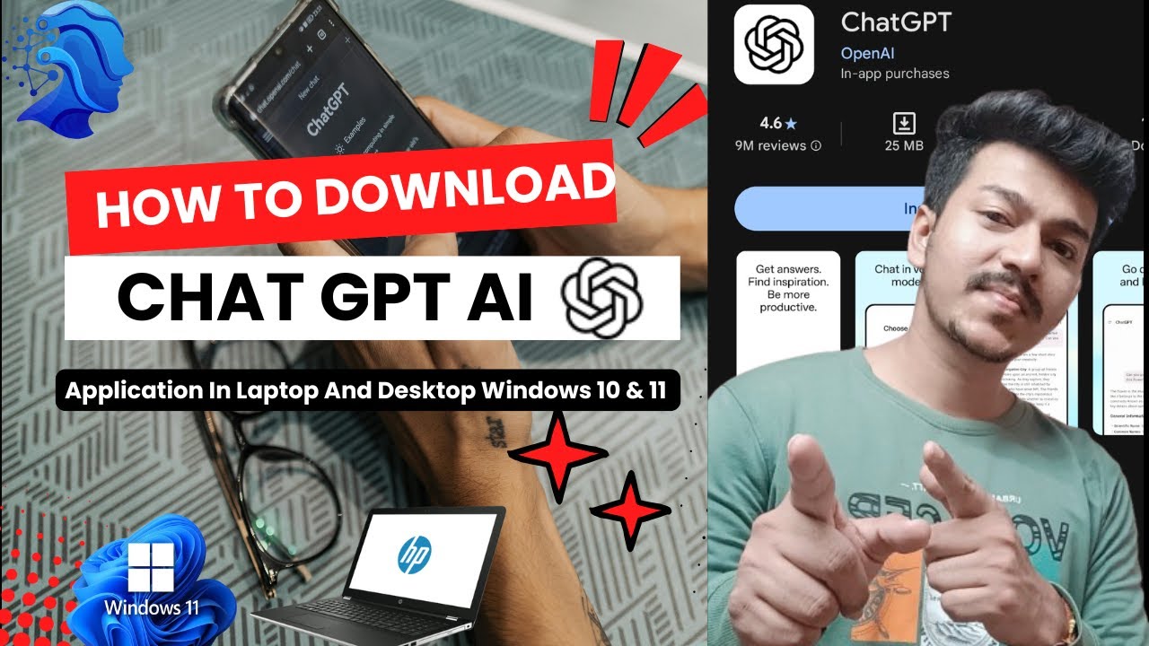 How To download Chat GPT In Our PC🖥️Laptop|Chat GPT अपने कंप्यूटर PC Me ...