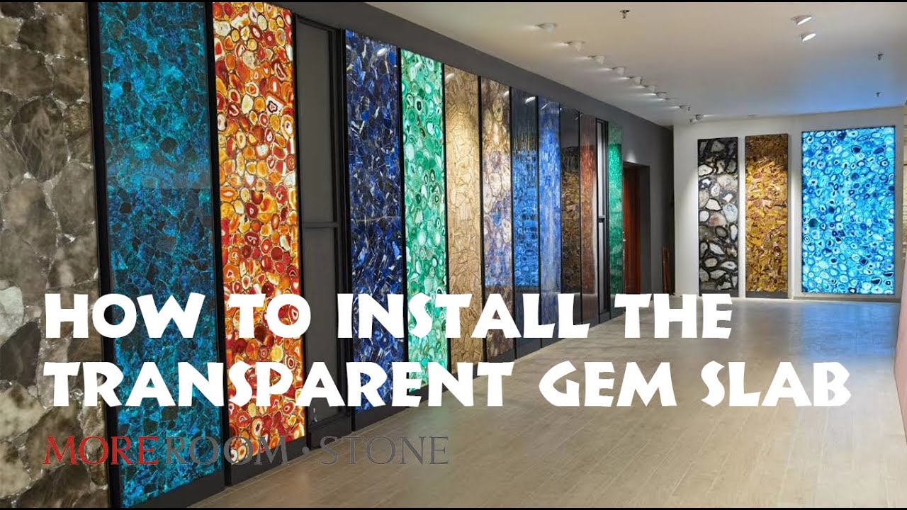 How to set up LED Strips from Translucent Gemstone Wall Panel - YouTube