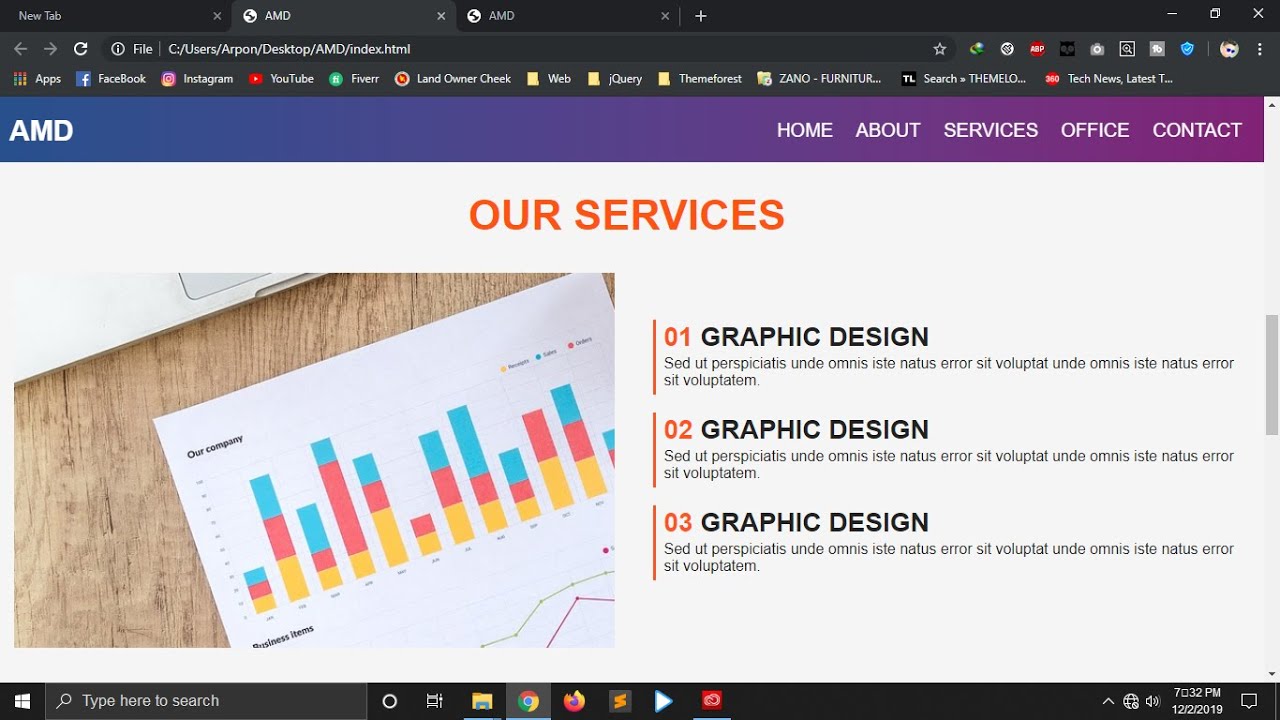 How To Make A Website Using Html And Css In Bangla Part 2 Youtube 3833