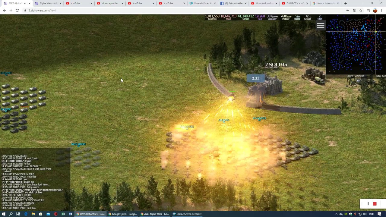 alpha wars aw2 map 498 taking north base of the ZSOLT05 over again - YouTube