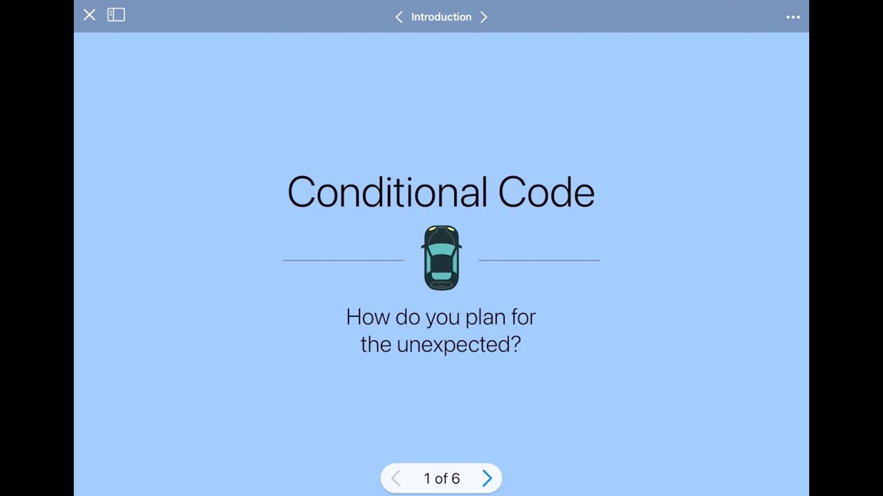 Learn To Code 1 Conditional Code Ipad Swift Playgrounds Youtube 3078