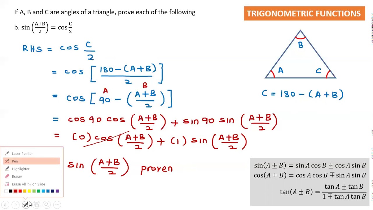 Trigonometric Function (Proving question - KBAT ) - YouTube