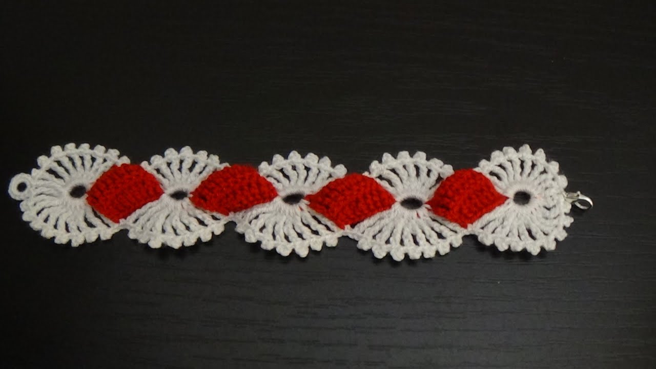 Bratara martisor crosetata pas cu pas - YouTube