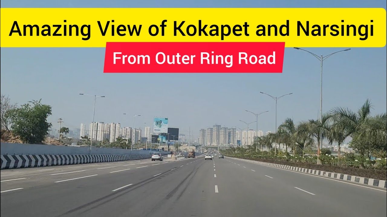Amazing View of Kokapet and Narsingi from Outer Ring Road || Kokapet ...
