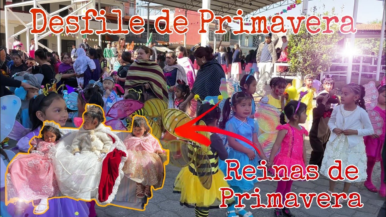 El Desfile de la Primavera 🌼 con los niños de la escuela kinder 21/03 ...