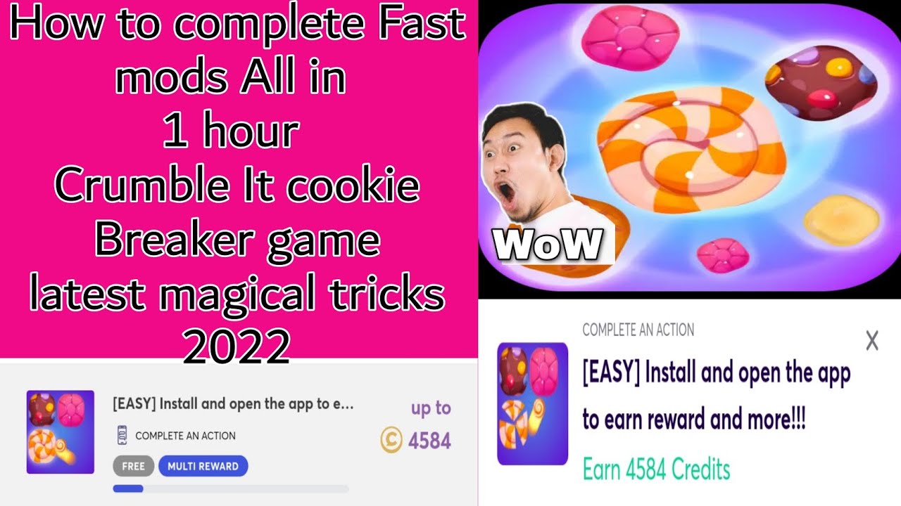 How to complete Fast mods Crumble It cookie Breaker game latest magical ...