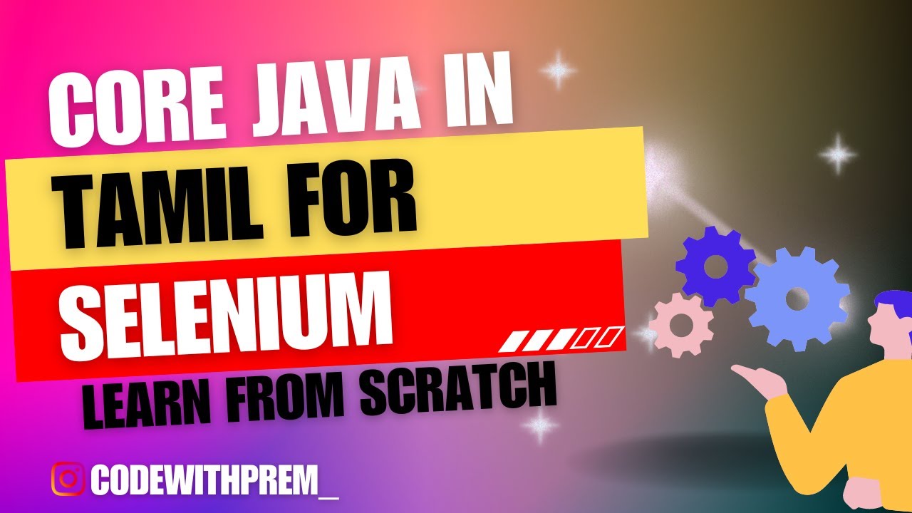 Java Crash Course For Selenium 01 Code With Prem Codewithprem 8332