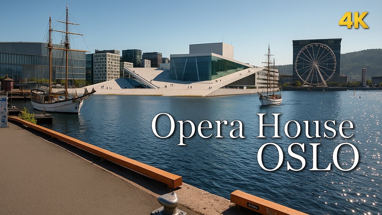 Walking Around the Oslo Opera House 🇳🇴 | Norway 4K City Tour with Real ...