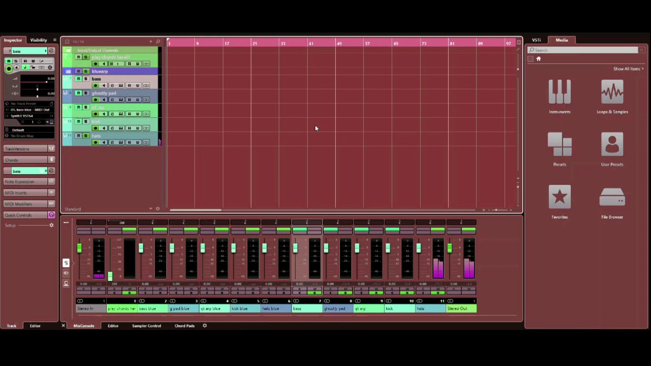 using bluearp to play a whole beat with only 1 midi track - YouTube