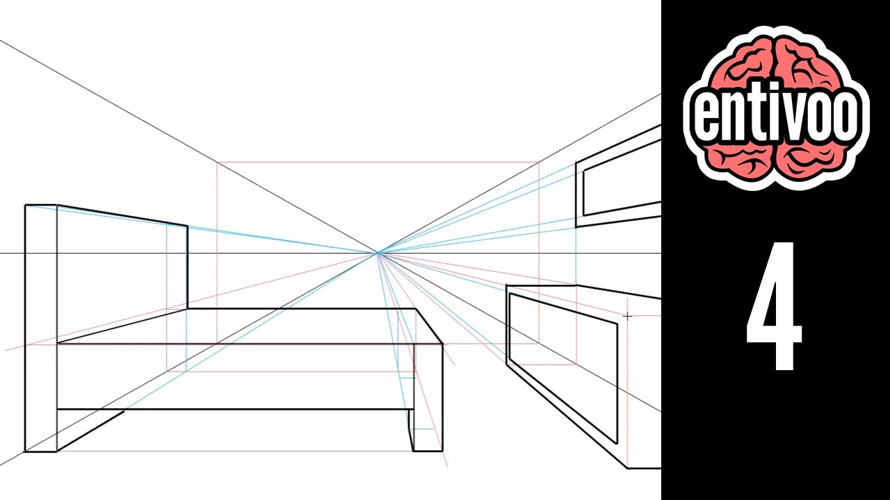 Dibuja Un Cuarto Usando Perspectiva A Un Punto De Fuga Youtube