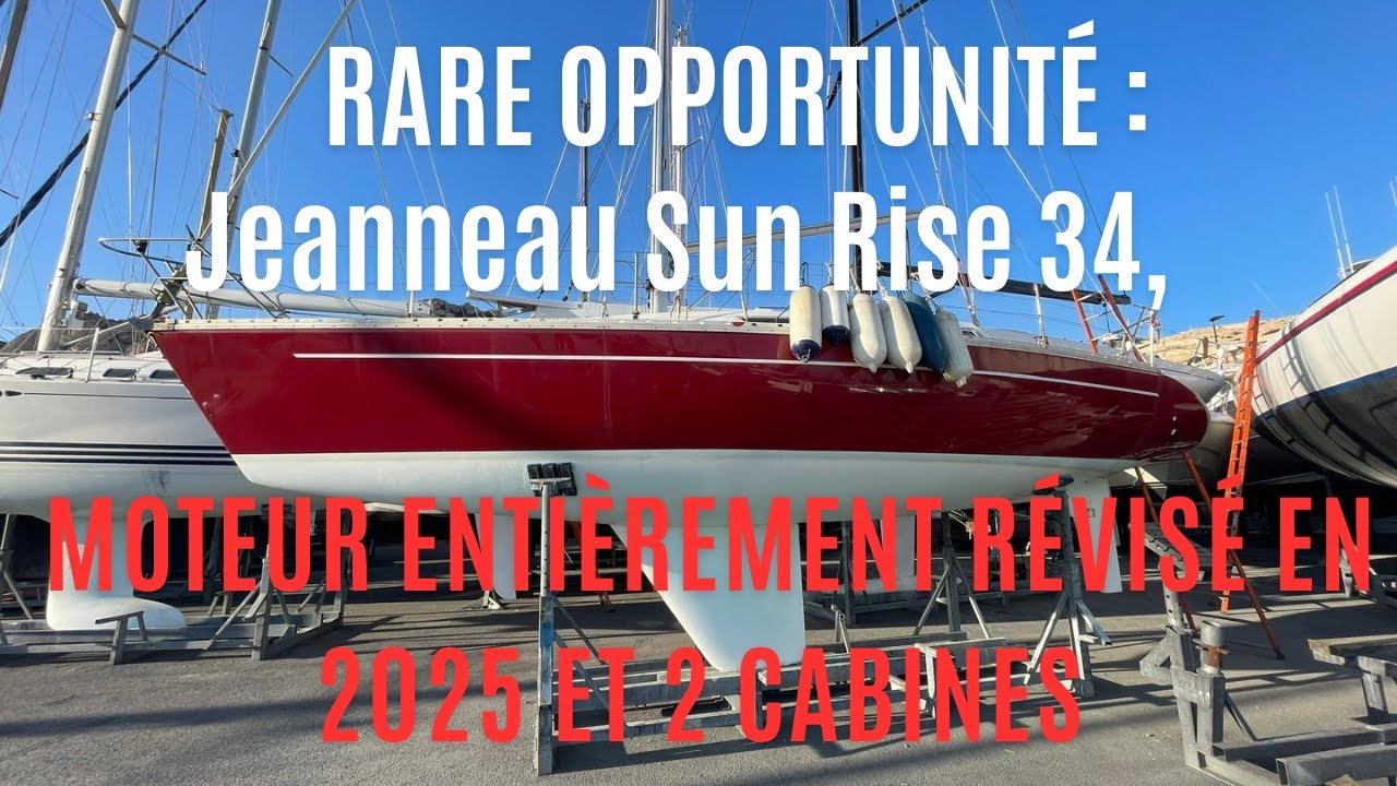 "🚨 À NE PAS MANQUER : Voilier Jeanneau Sun Rise 34 (1987), Prix Cassé ...