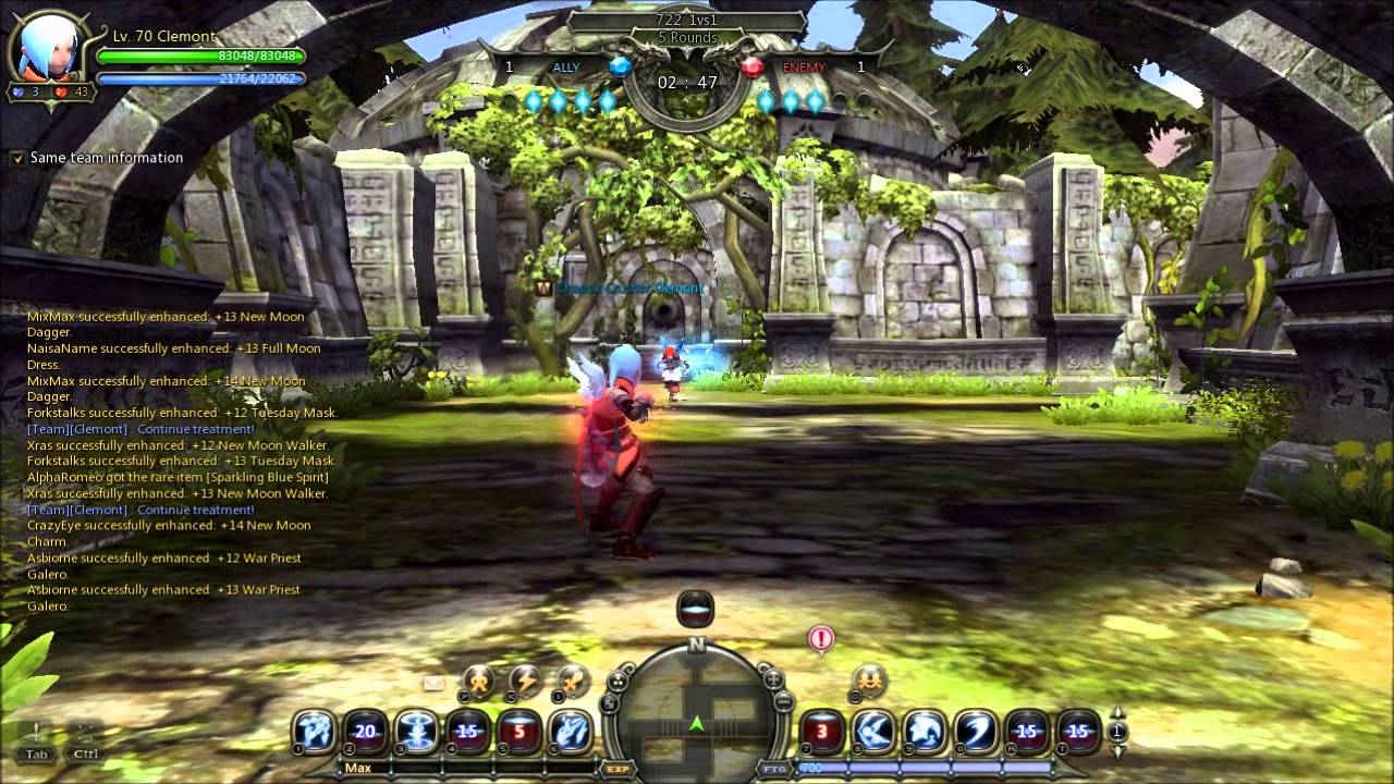 Dragon Nest - Light Fury vs Abyss Walker - LVL70 PVP - YouTube