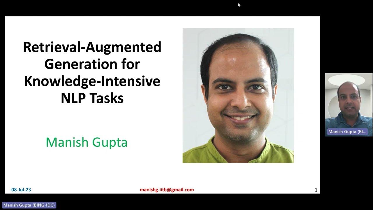 Retrieval Augmented Generation for Knowledge Intensive NLP Tasks - YouTube
