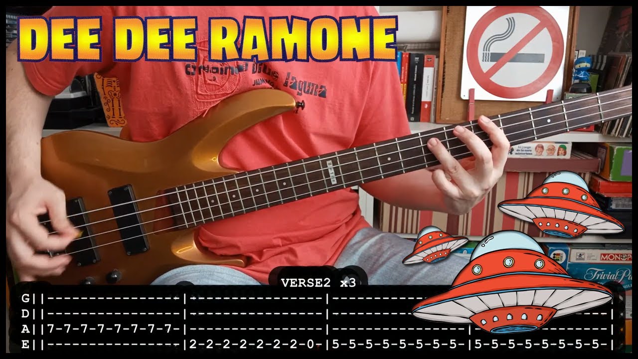 DEE DEE RAMONE - I am seeing UFOs 🛸 (BASS TABS) [lyrics + PDF] - YouTube