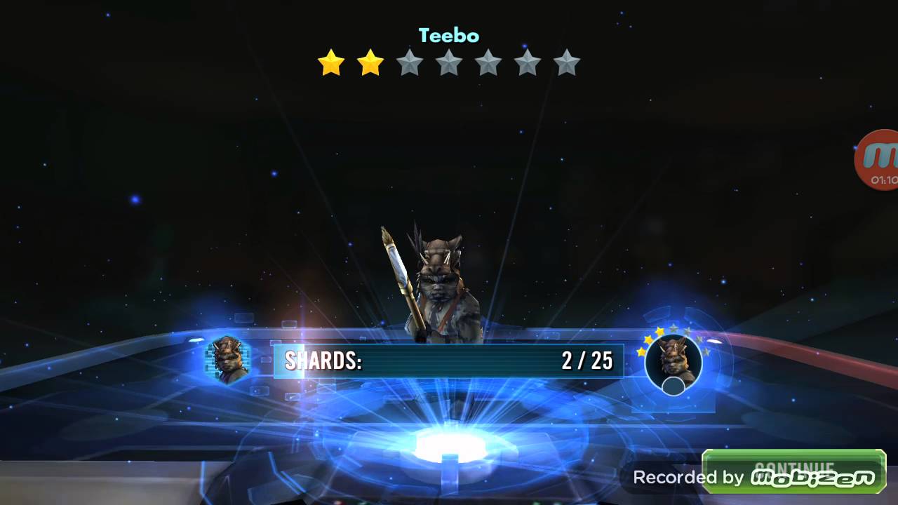 Star wars galaxy of heroes bronzium data card opening #6 - YouTube