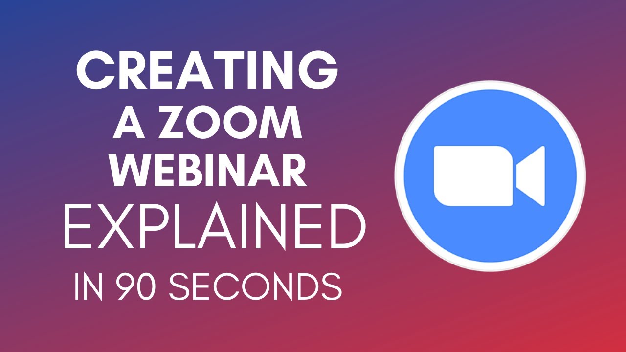 How To Create A Zoom Webinar In 2024? - YouTube