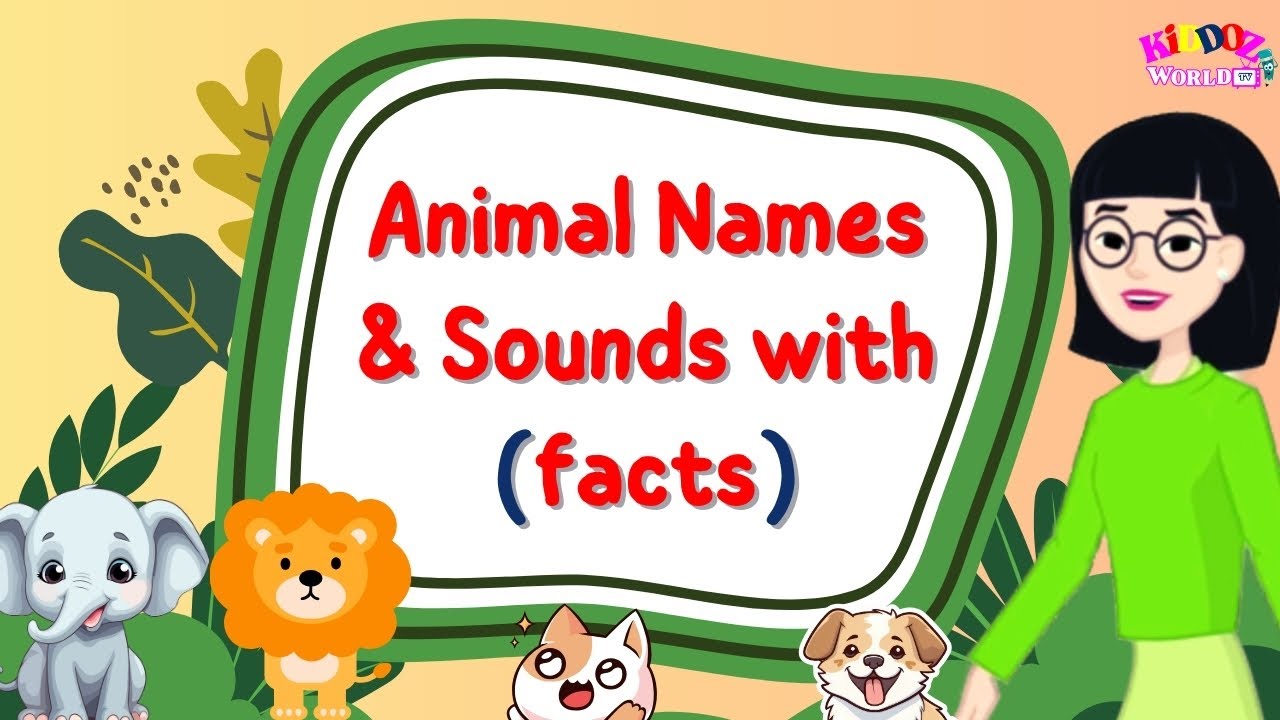 Learn Animal Names And Sounds | Facts of Animals | Animals for kids ...