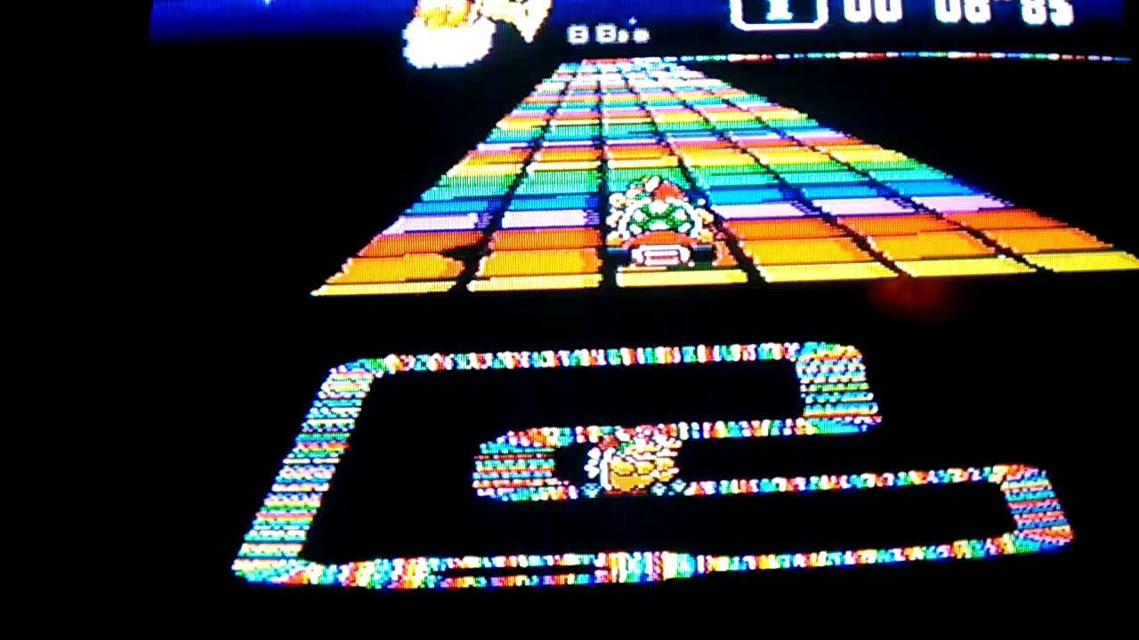 SMK SNES RR Rainbow Road 1Lap 17"57 NBT PAL Time Trial 23/02/19 Super ...