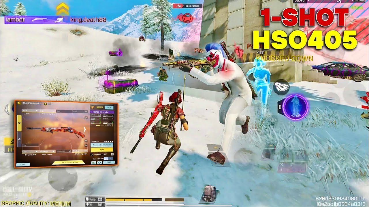 1 SHOT HSO405 IS BACK IN ACTION 🔥 | BEST HSO405 LOADOUT IN CODM - YouTube