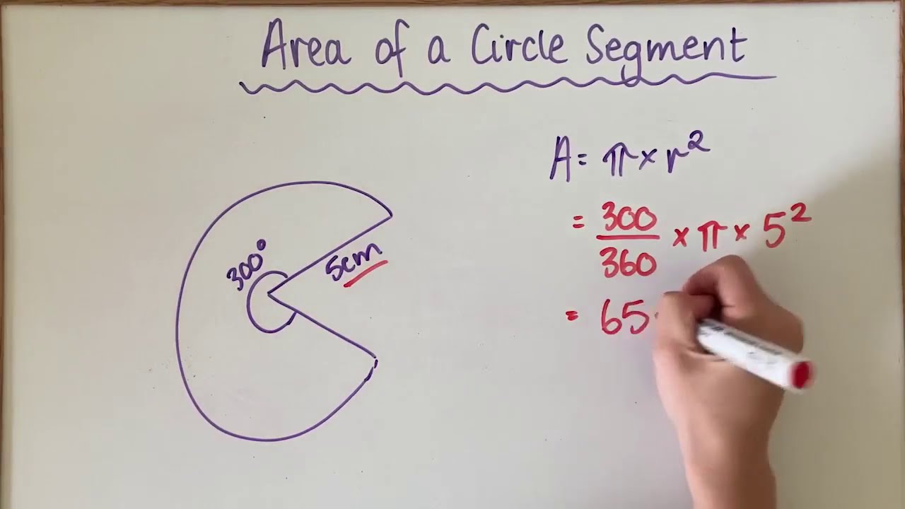 Measurement - Area of a Circle Segment - YouTube
