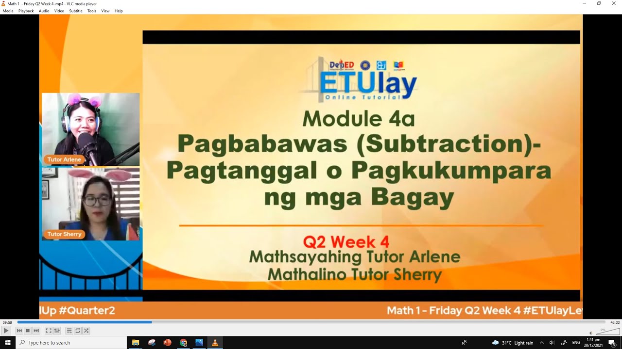 Math 1 Week 4 Quarter 2 Pagbabawas o Subtraction ay Pagtatanggal o ...