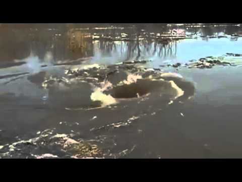 Whirlpool in the lake. - YouTube
