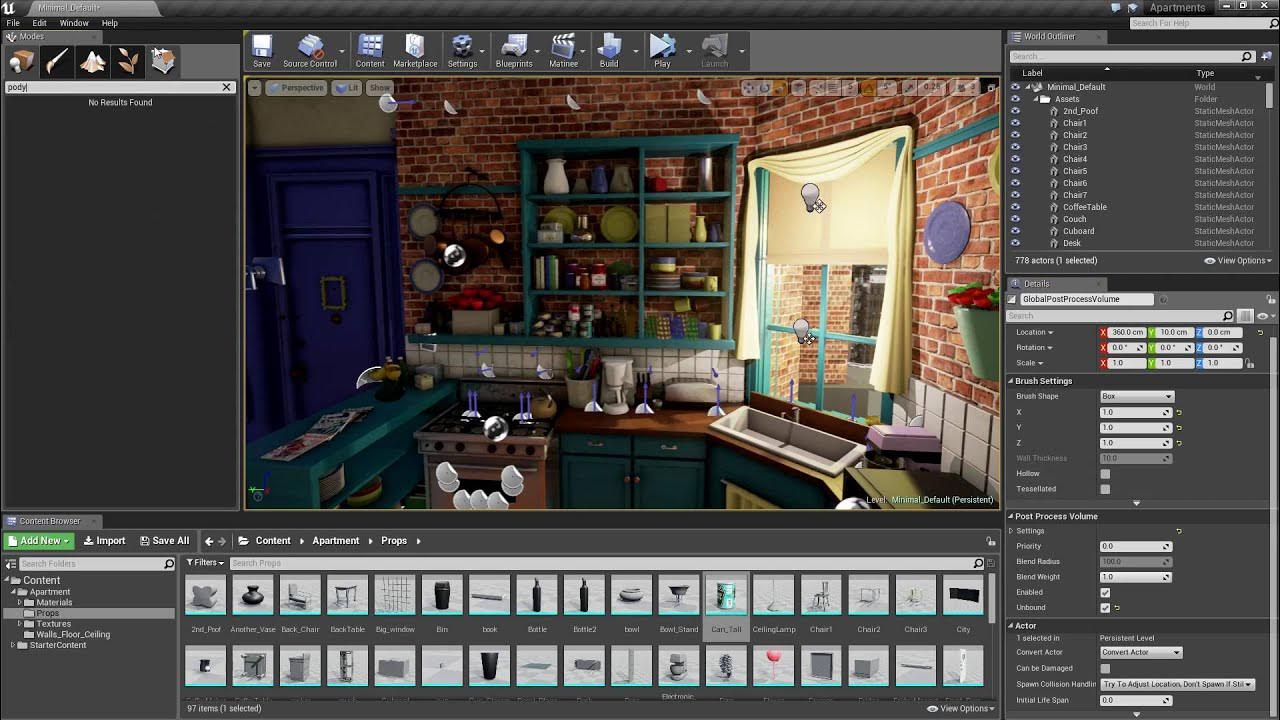 Ue4: Post Processing Volume - Adding/Controlling Ambient Occulsion - YouTube