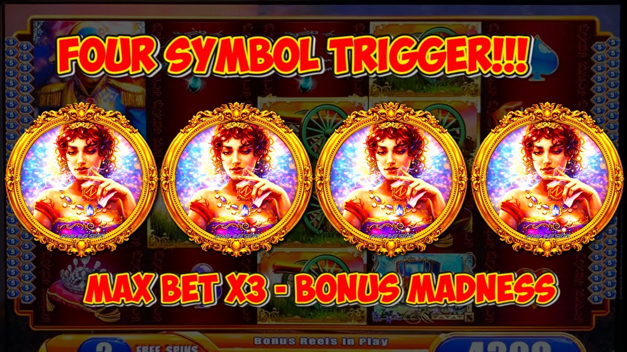 🎲FOUR SYMBOL MAX BET BONUS HUGE WIN on WMS Classic Slot Machine! MAX ...